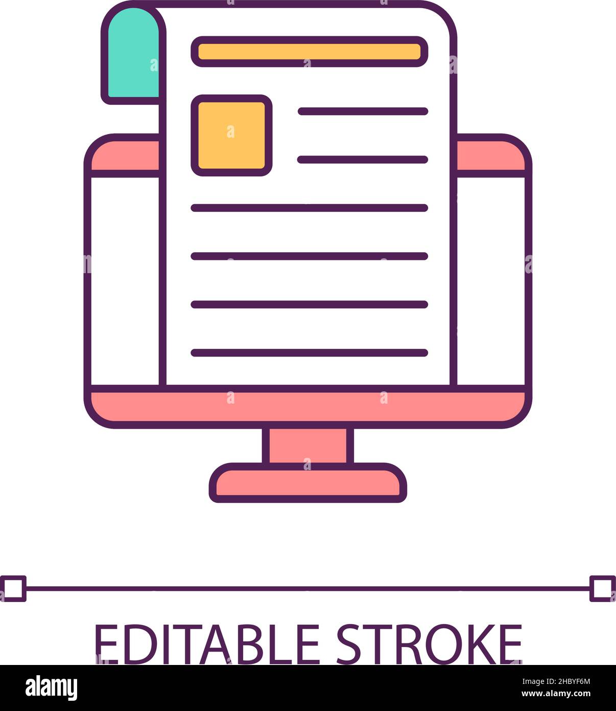 Magazine articles Stock Vector Images - Alamy