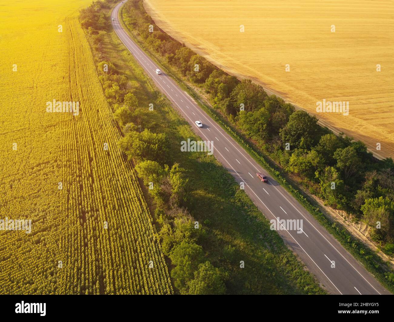 Aerial highway plantation hi-res stock photography and images - Alamy