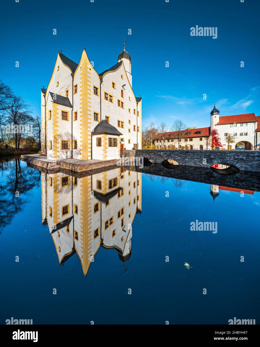 Klaffenbach moated castle, Chemnitz, Saxony, Germany Stock Photo - Alamy