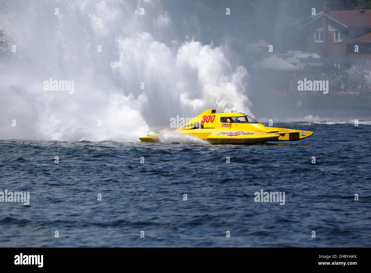 Hydroplane racing on the Saint Lawrence River, Valleyfield, Quebec ...
