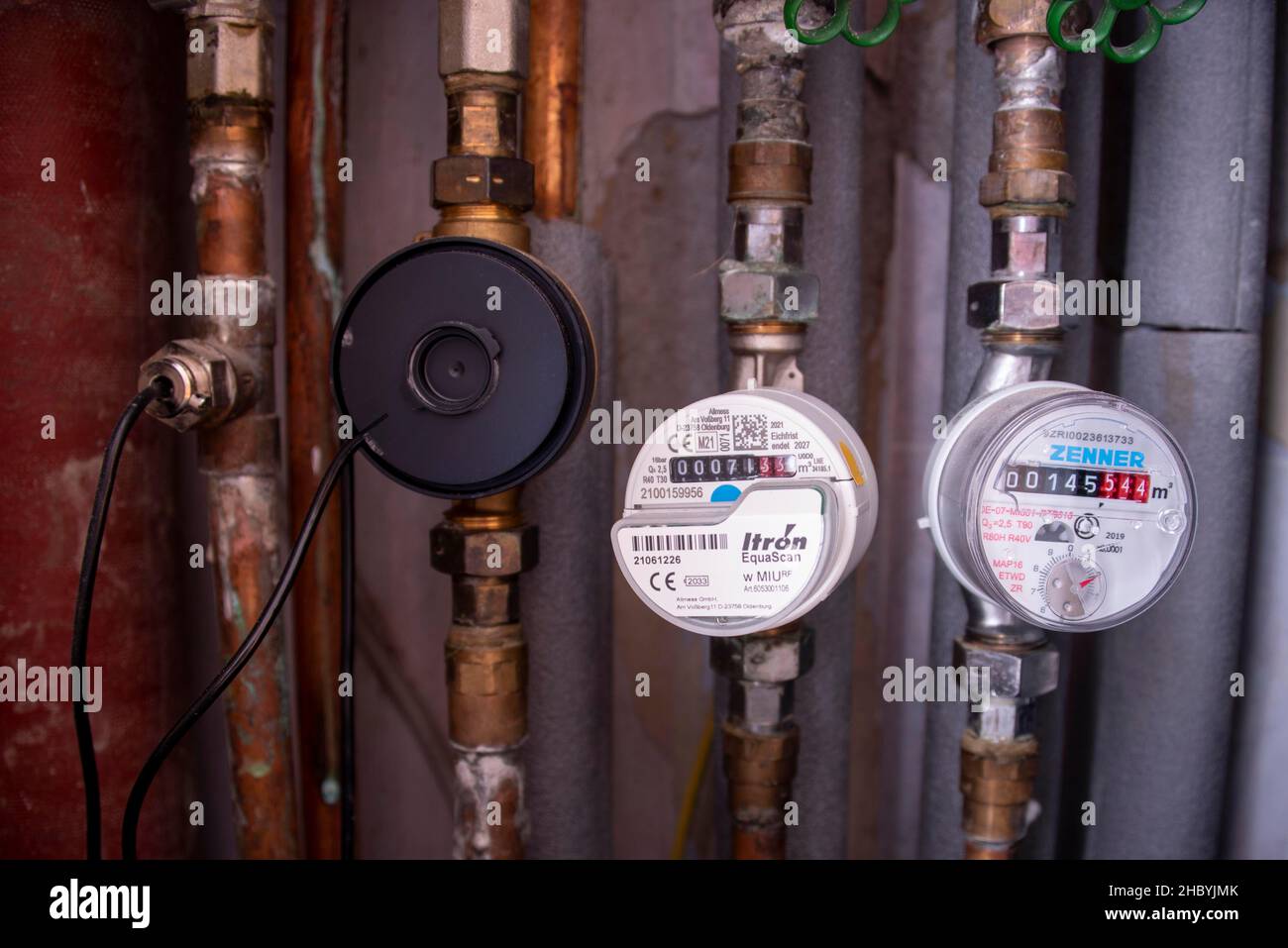 Water meter, Germany Stock Photo - Alamy