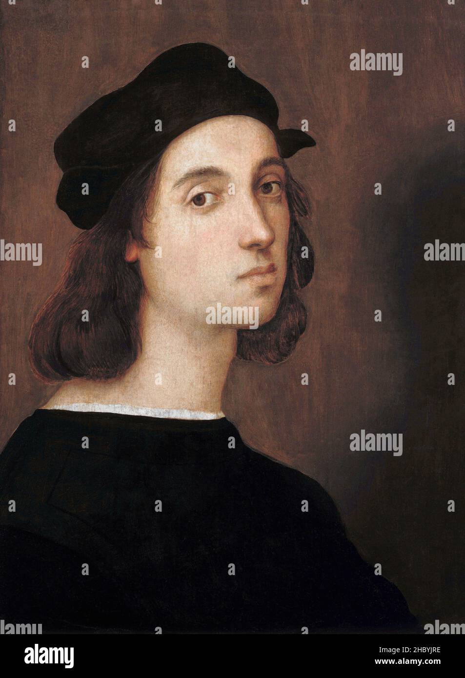 Raphael / Raffaello - Self-portrait (1506) famous painting Stock Photo ...