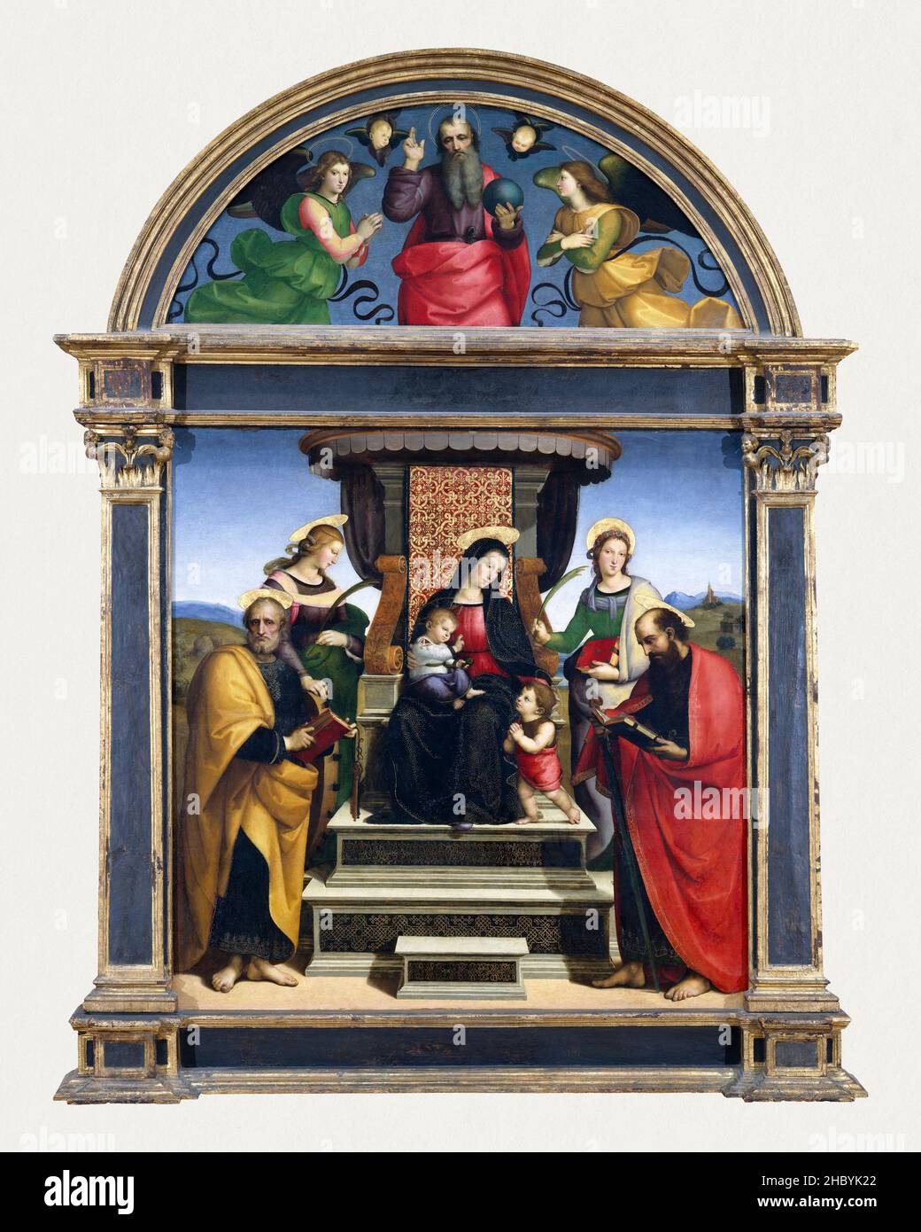 Madonna child enthroned saints 1504 oil hi-res stock photography and ... Madonna child enthroned saints 1504 oil hi-res stock photography and ...