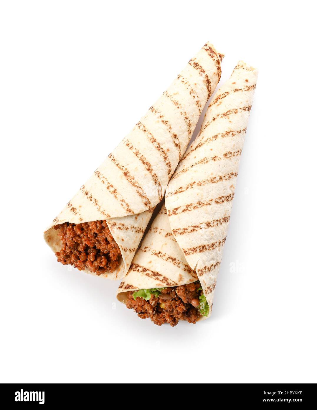Top view tasty burritos hi-res stock photography and images - Alamy