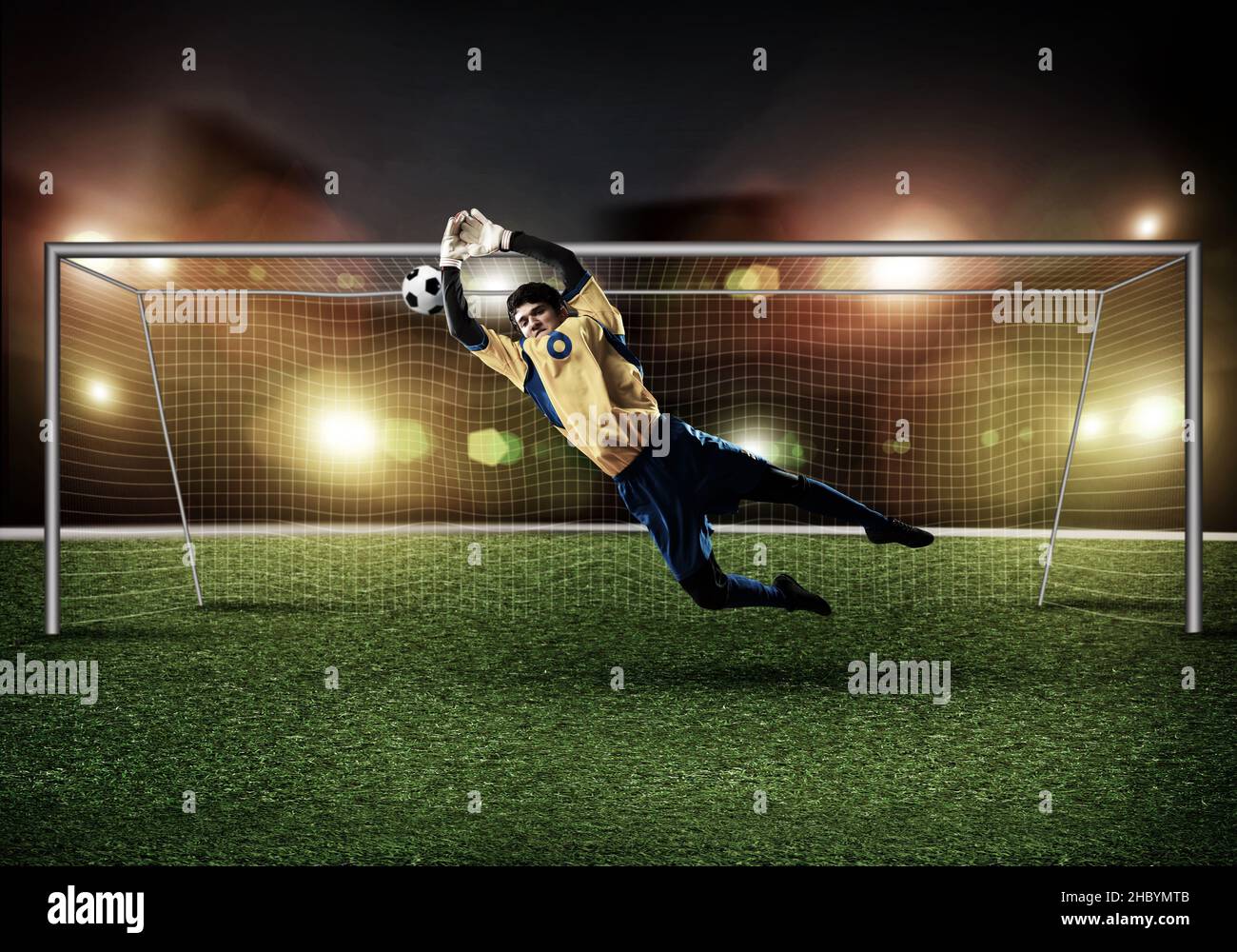 Young goal keeper hi-res stock photography and images - Alamy