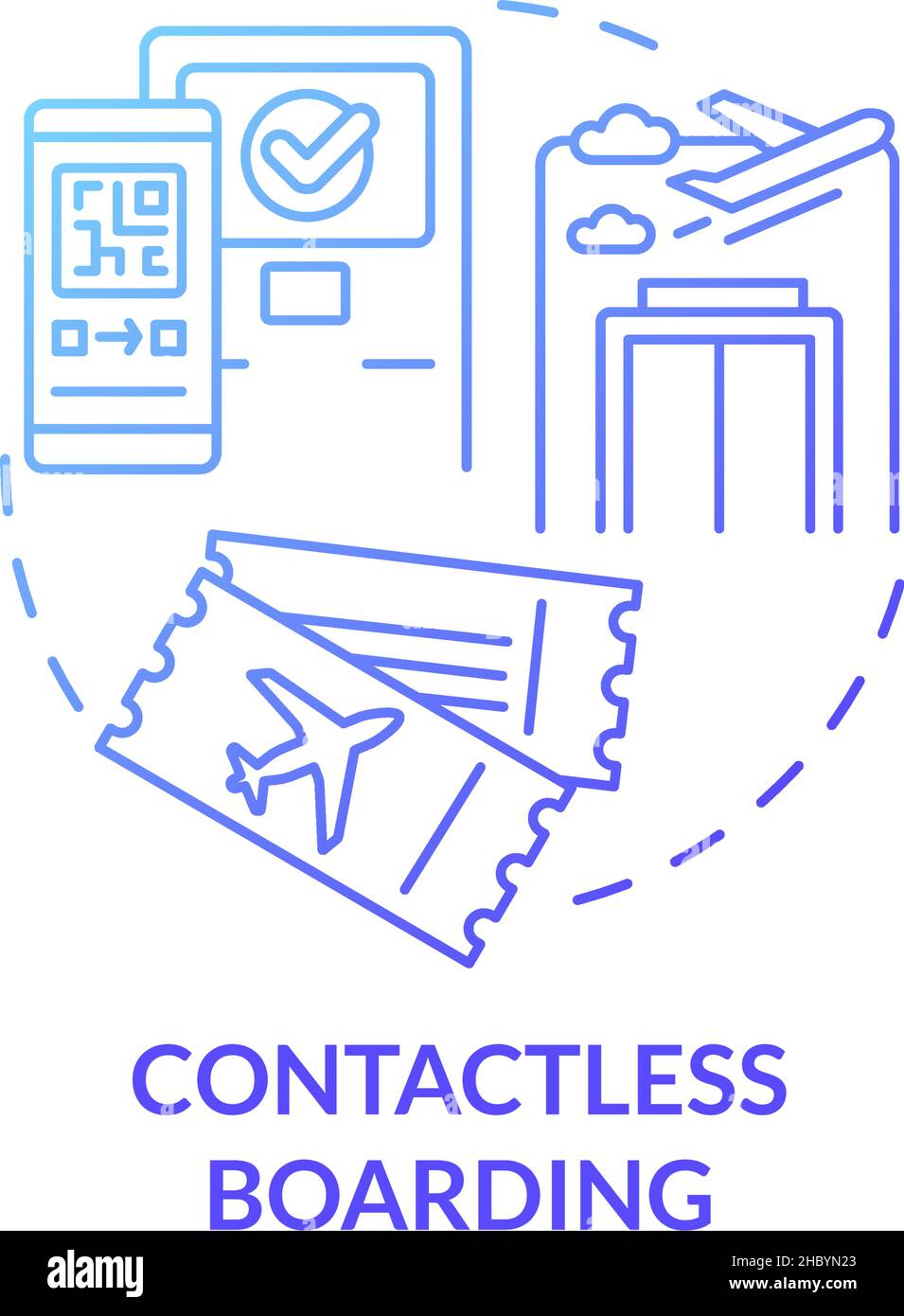 Contactless ticket Stock Vector Images - Alamy