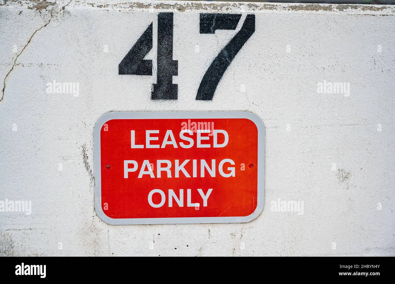 Numbered parking car hi-res stock photography and images - Alamy