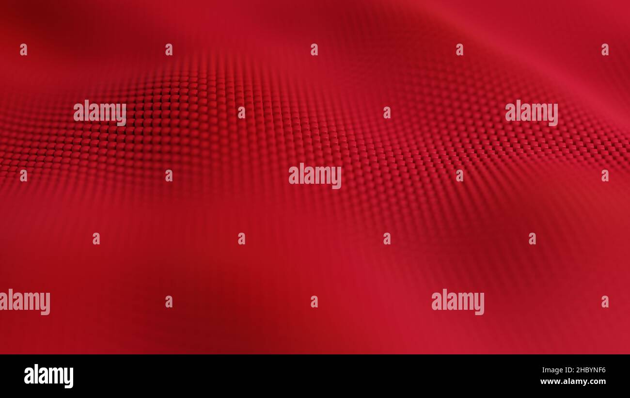 3d illustration of an abstract colorful red texture with shallow focus ...