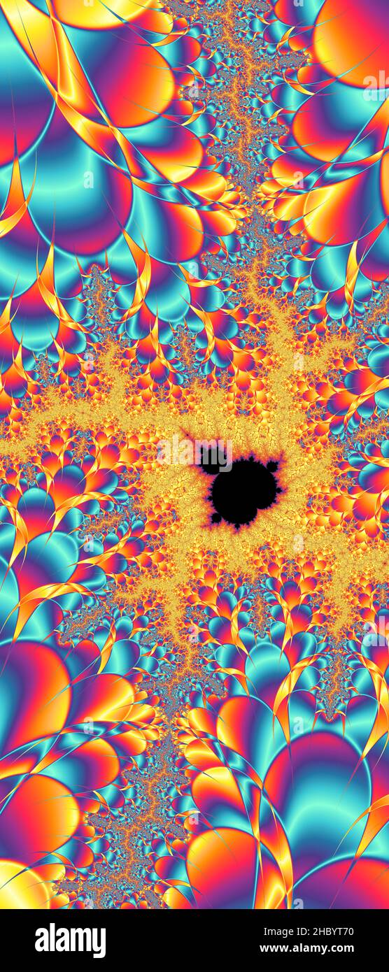 Abstract Computer generated Fractal design. A fractal is a never-ending ...