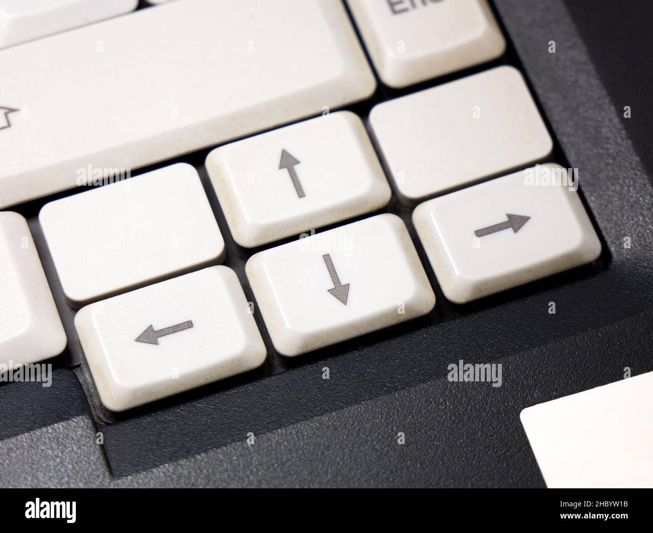 Simple White Laptop Arrow Keys Computer Keyboard Detail Macro Extreme
