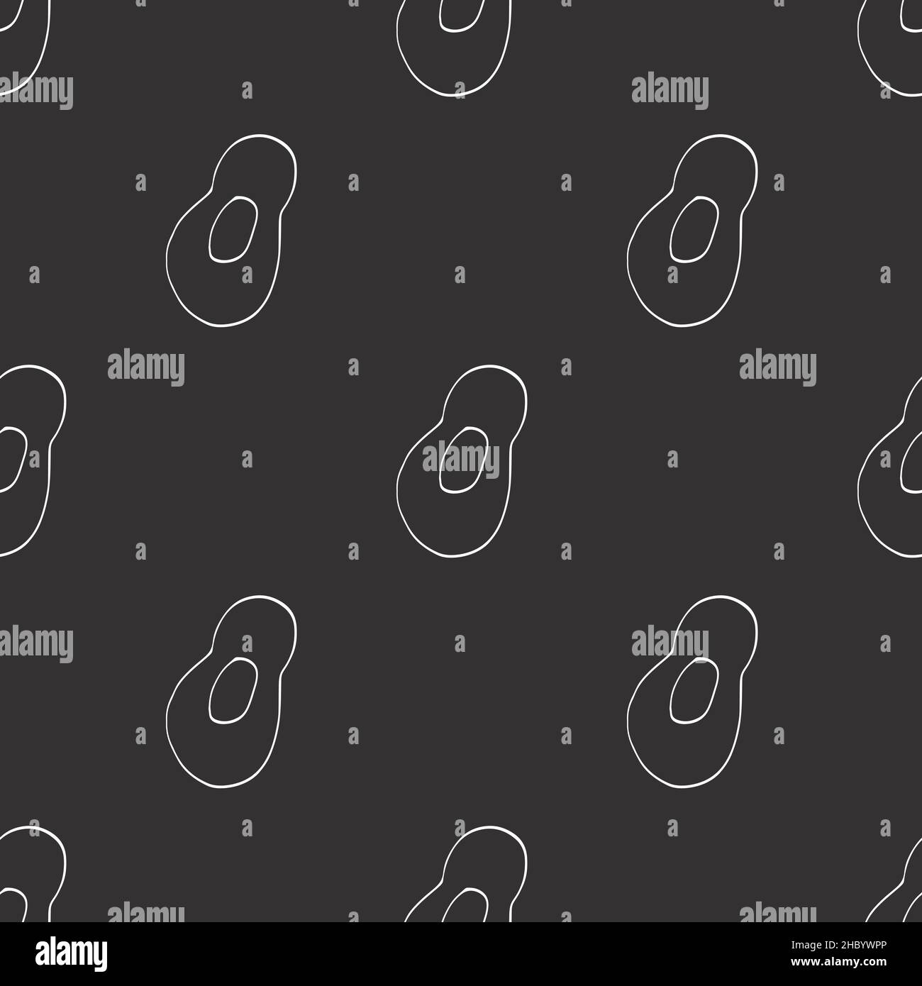 Avocado Vegetables seamless pattern. Vegetarian healthy bio food ...