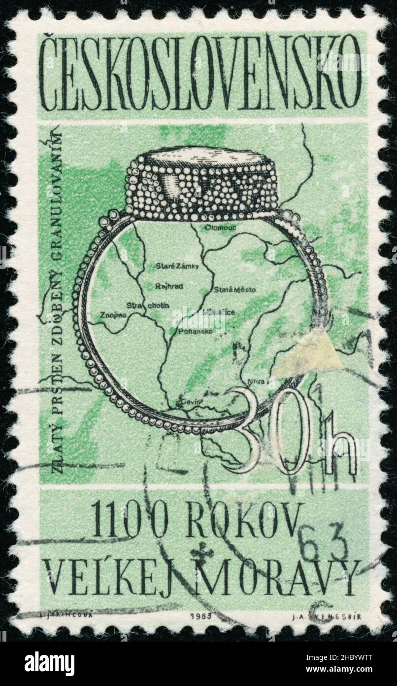 POLTAVA, UKRAINE - Desember 22, 2021. Vintage stamp printed in ...