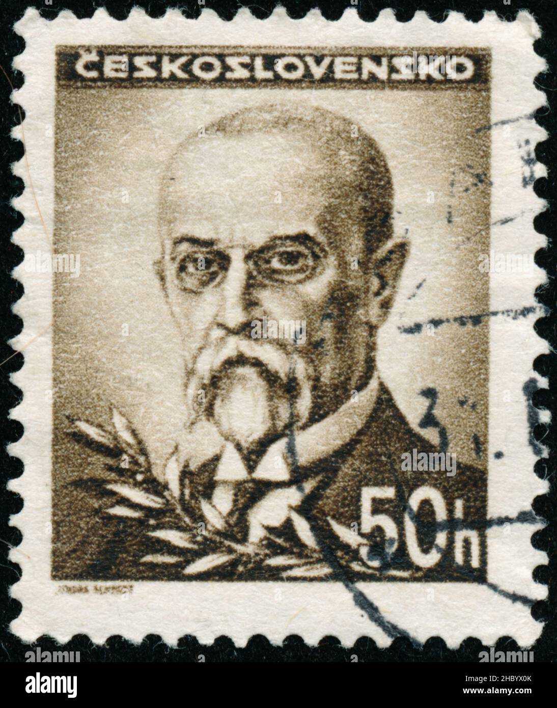 Czechoslovakia masaryk stamp hi-res stock photography and images - Alamy