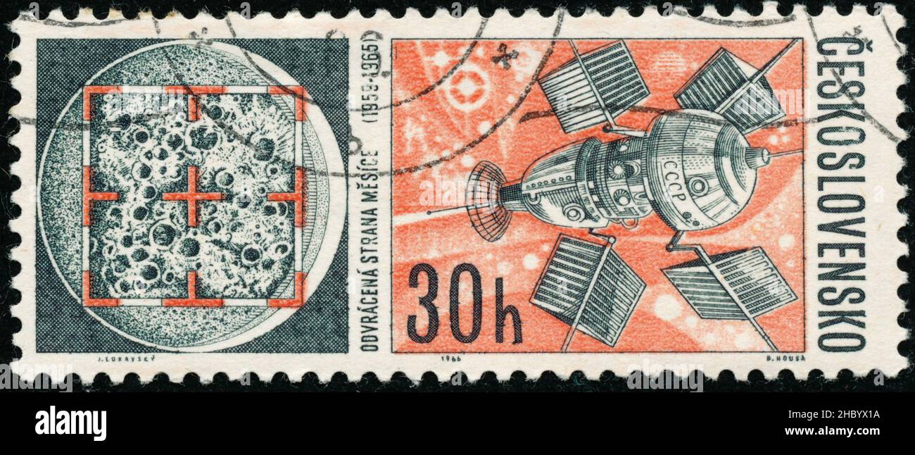 POLTAVA, UKRAINE - Desember 22, 2021. Vintage stamp printed in ...