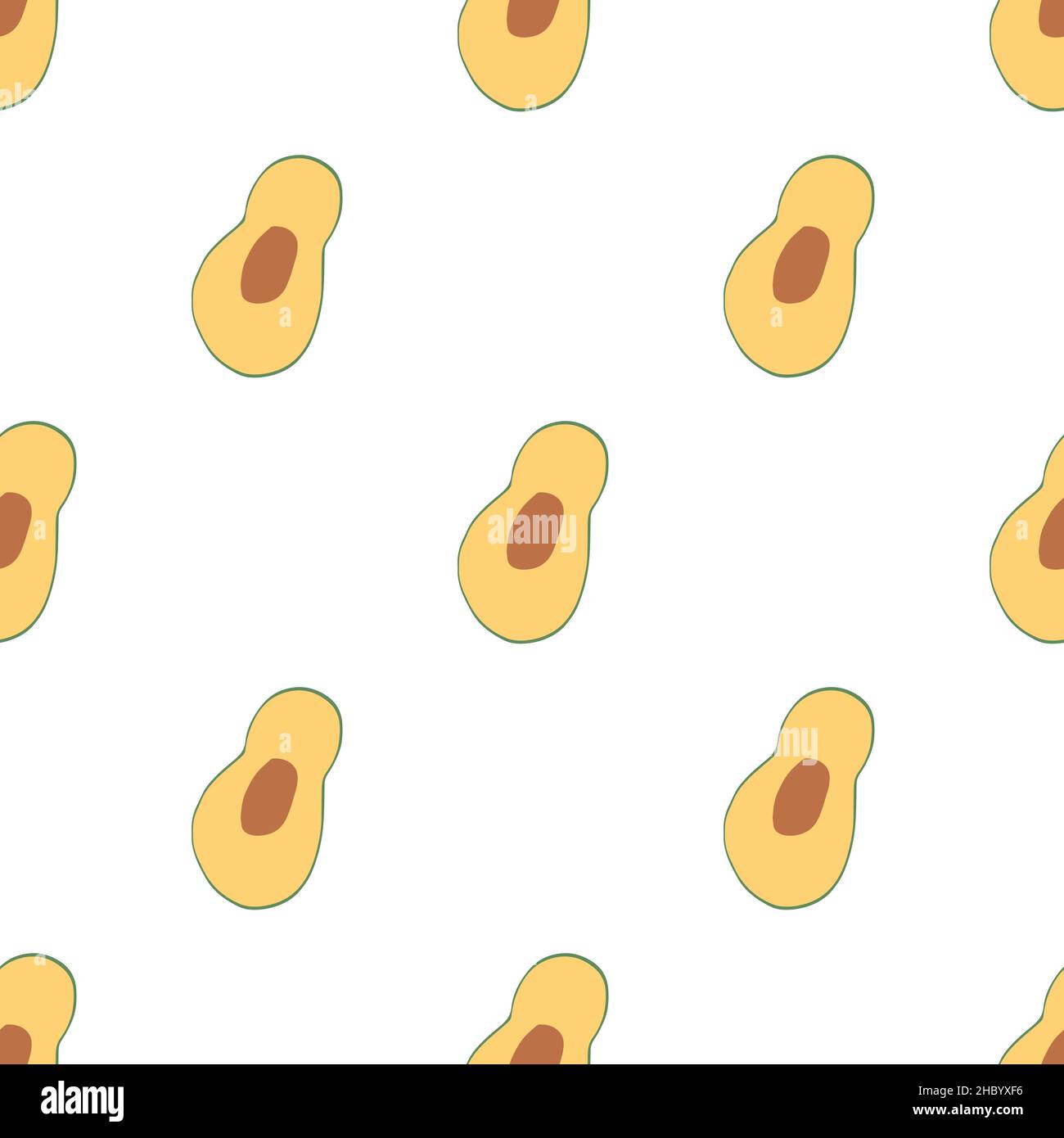 Avocado Vegetables seamless pattern. Vegetarian healthy bio food ...