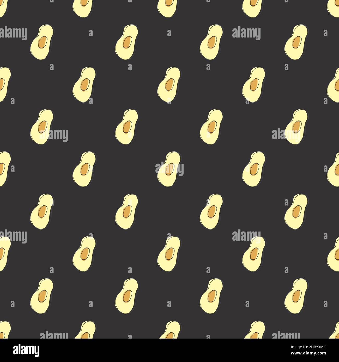 Avocado Vegetables seamless pattern. Vegetarian healthy bio food ...