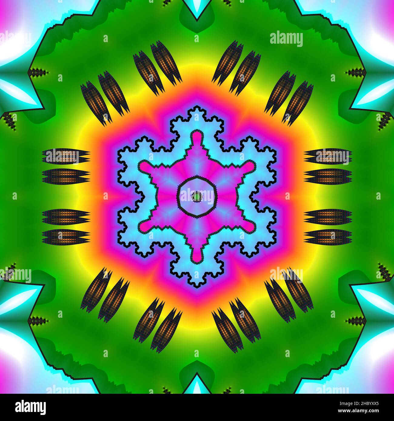 Abstract Computer generated Fractal design. A fractal is a never-ending ...