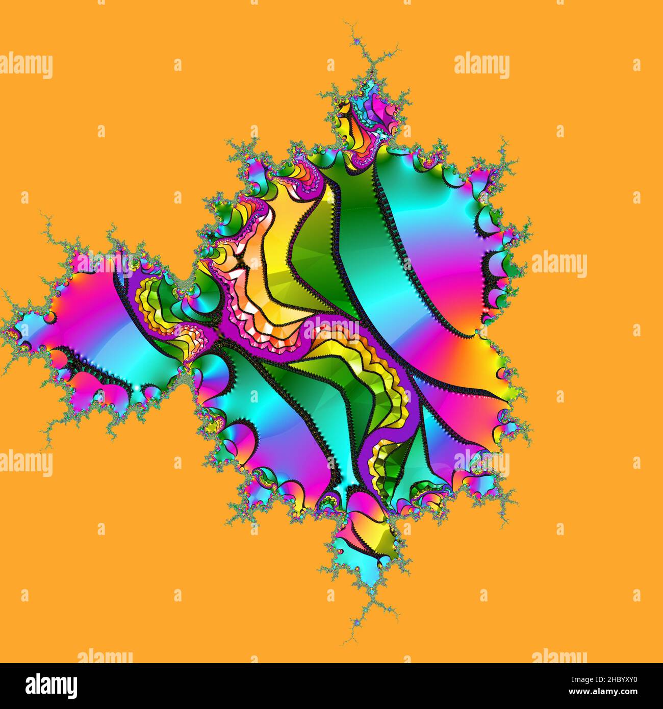 Abstract Computer generated Fractal design. A fractal is a never-ending ...