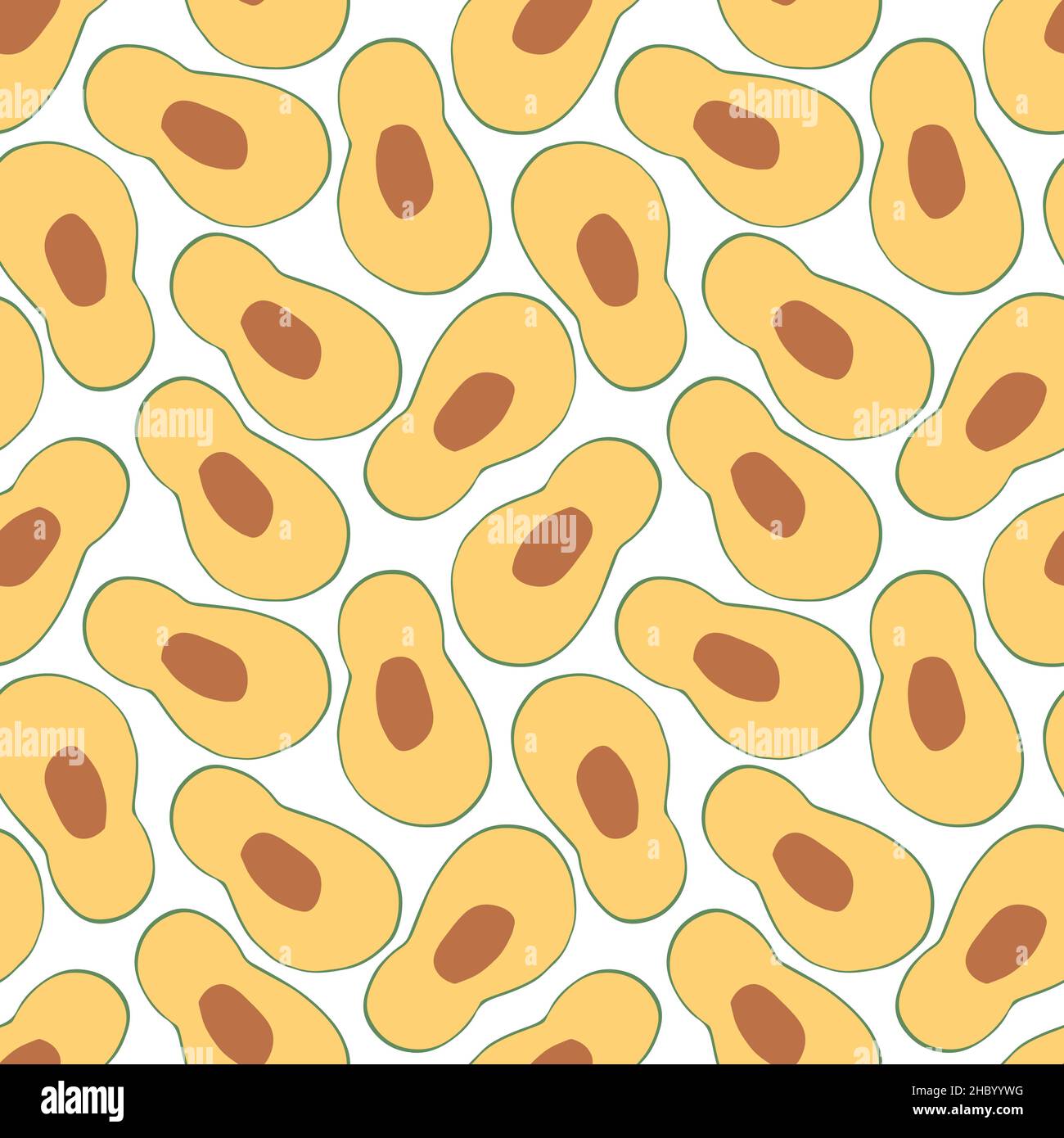 Avocado Vegetables seamless pattern. Vegetarian healthy bio food ...