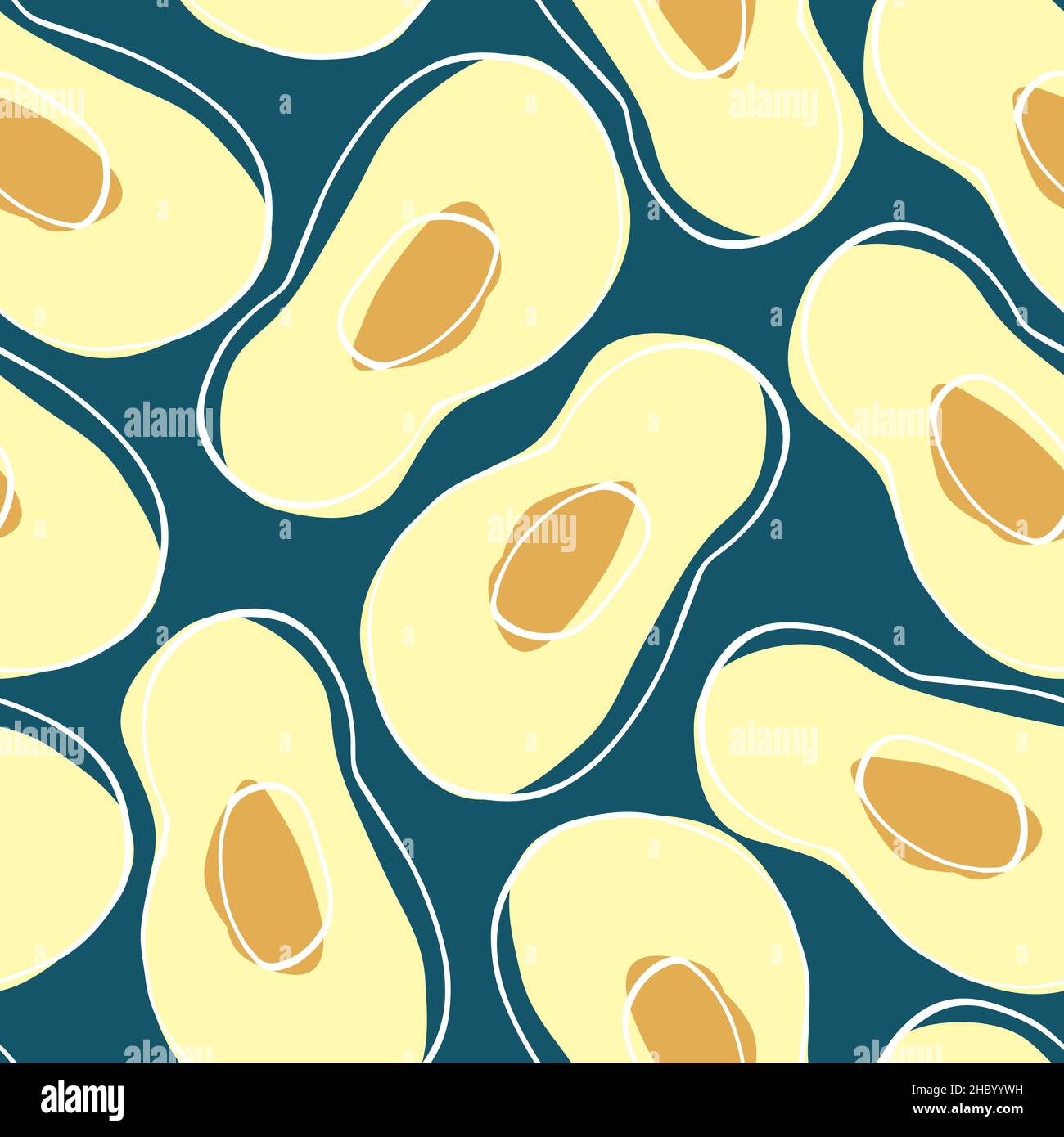 Avocado Vegetables seamless pattern. Vegetarian healthy bio food ...