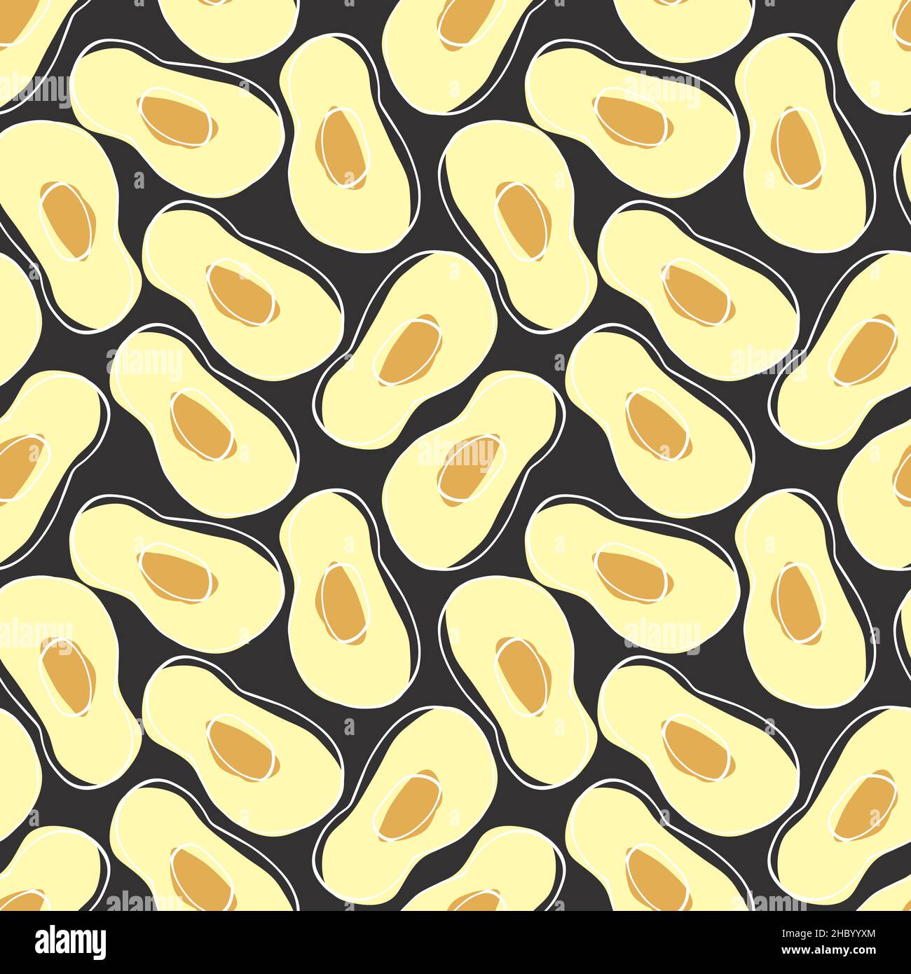Avocado Vegetables seamless pattern. Vegetarian healthy bio food ...