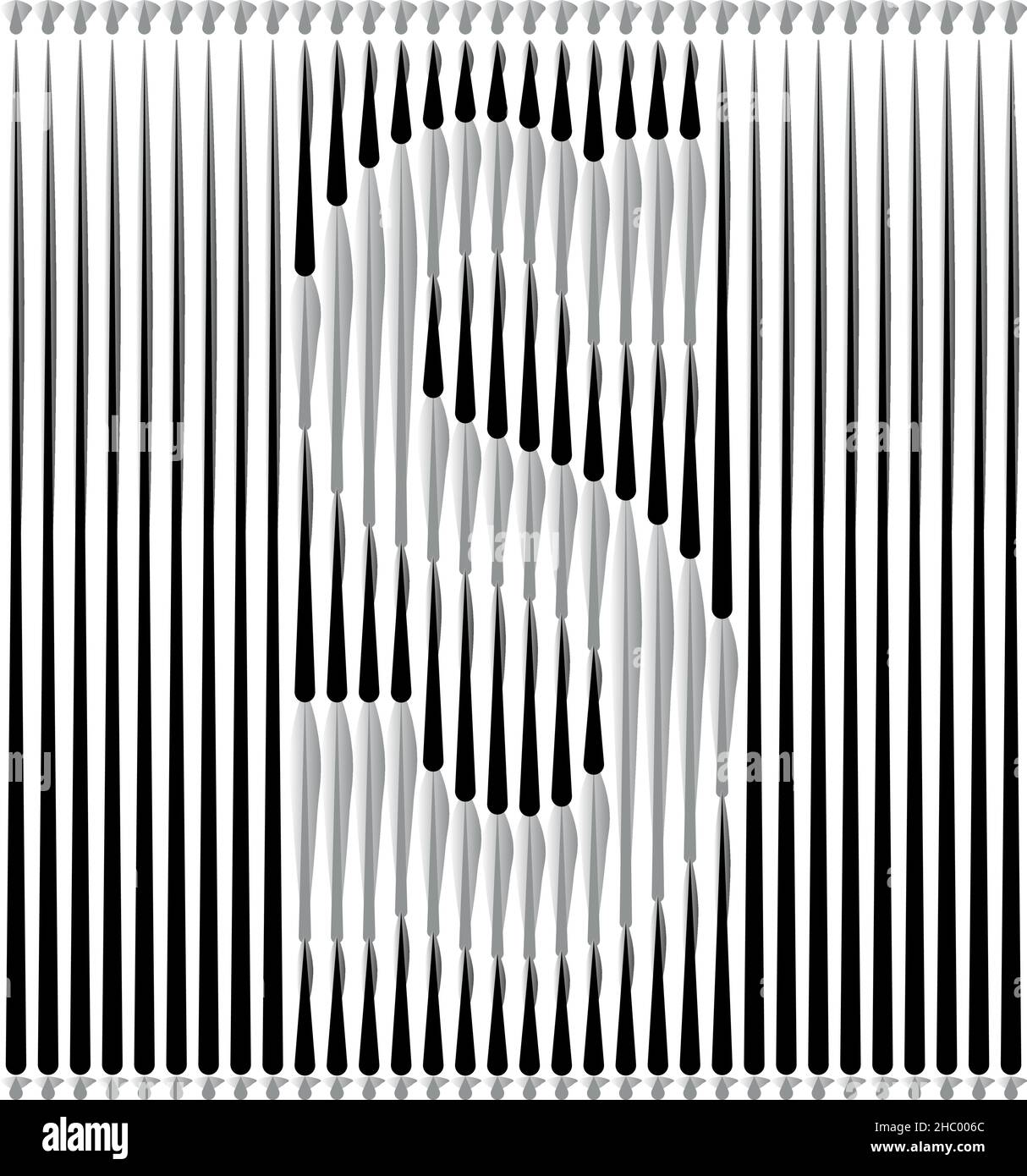 Lines Forming Letter Logo Design - Letter S illustration Stock Vector ...