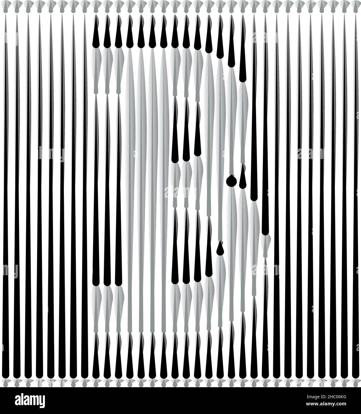 Lines Forming Letter Logo Design - Letter B illustration Stock Vector ...