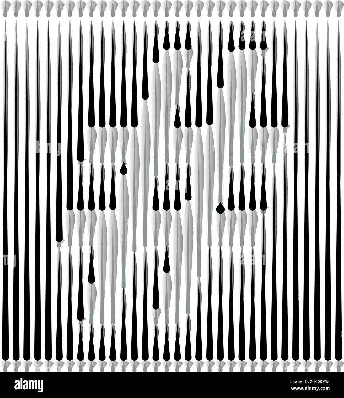 Lines Forming Symbols Logo Design - Punctuation mark illustration Stock ...