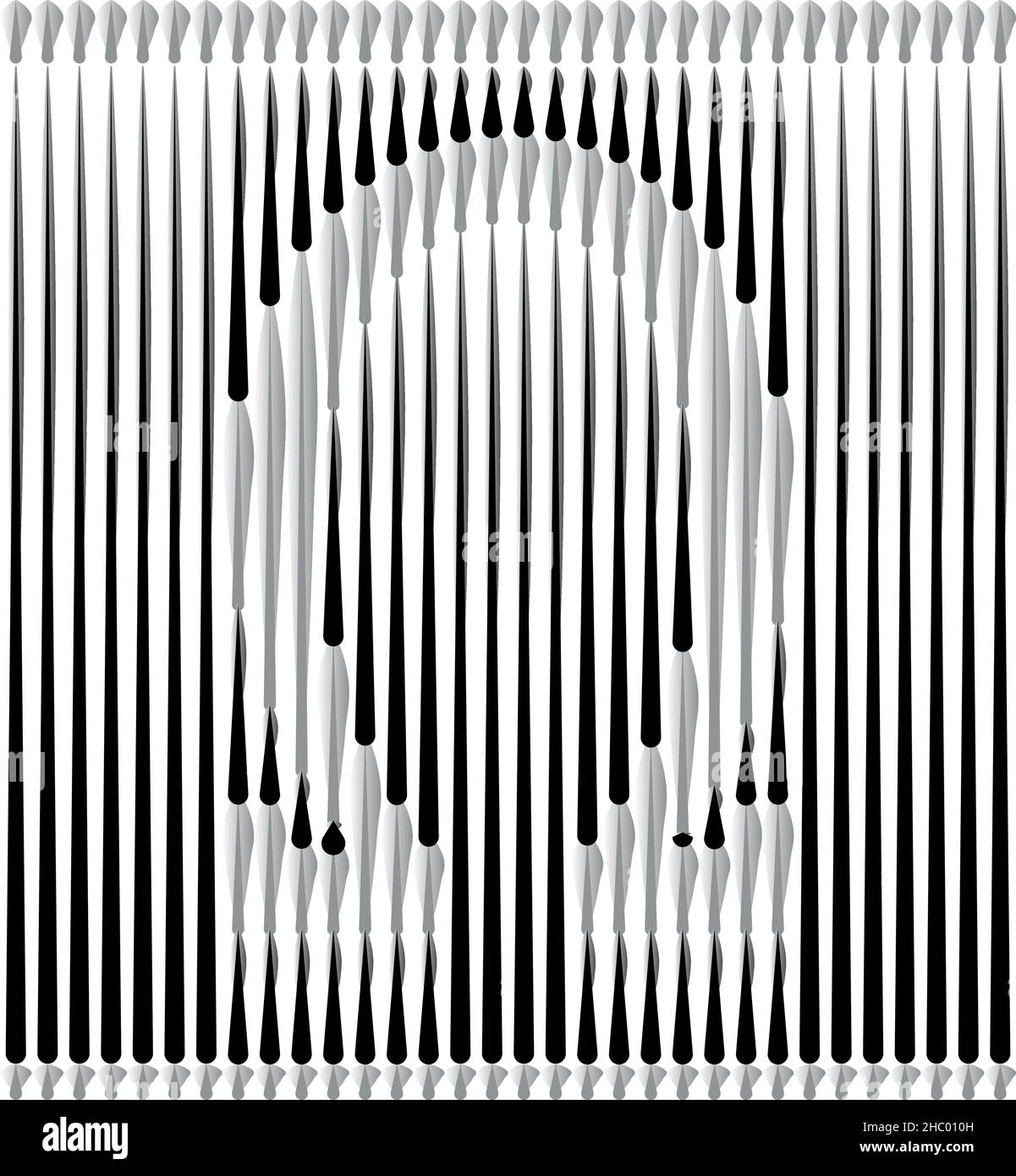 Lines Forming Symbols Logo Design - Omega symbol illustration Stock ...