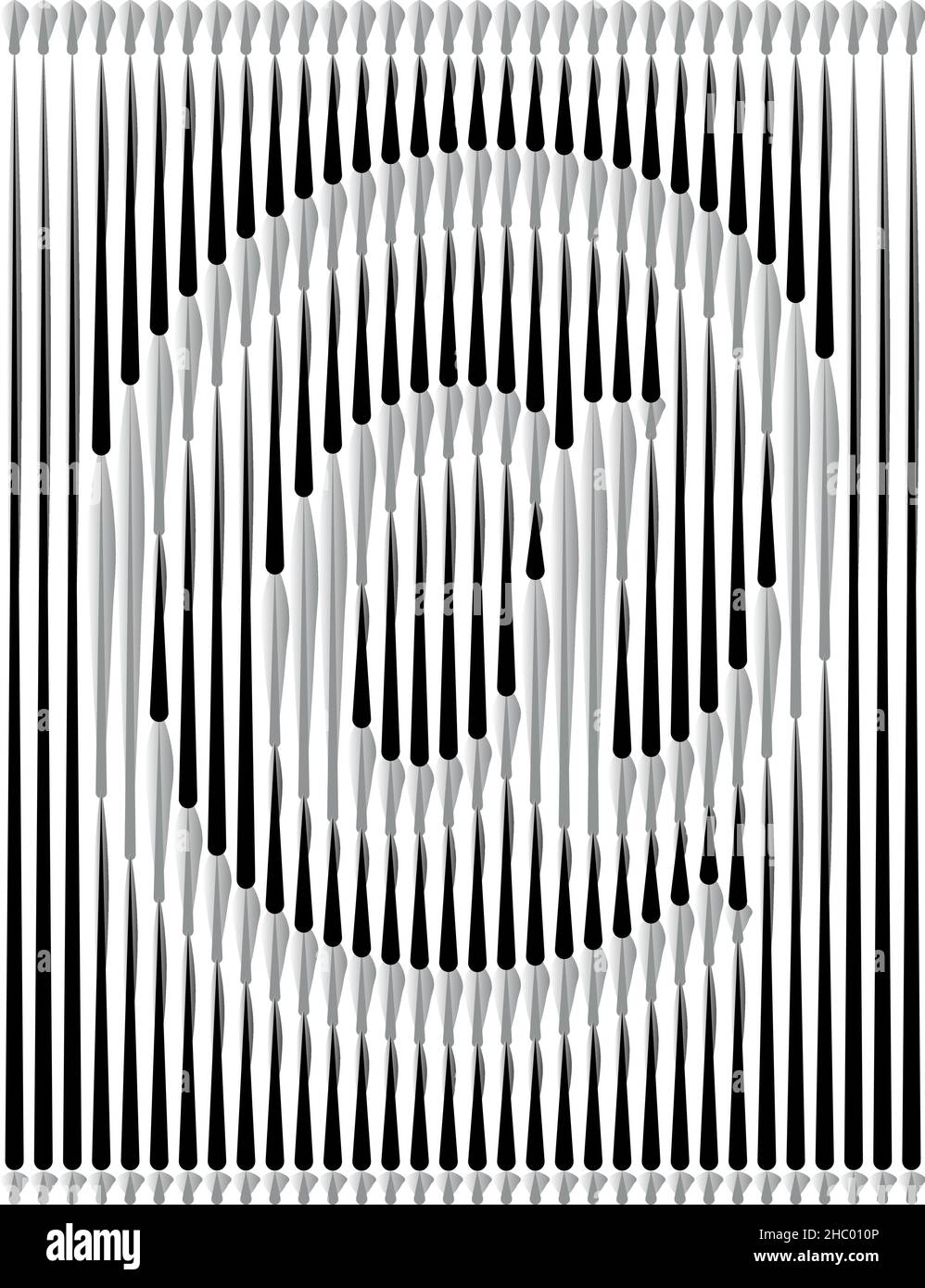 Lines Forming Symbols Logo Design - Punctuation mark illustration Stock ...