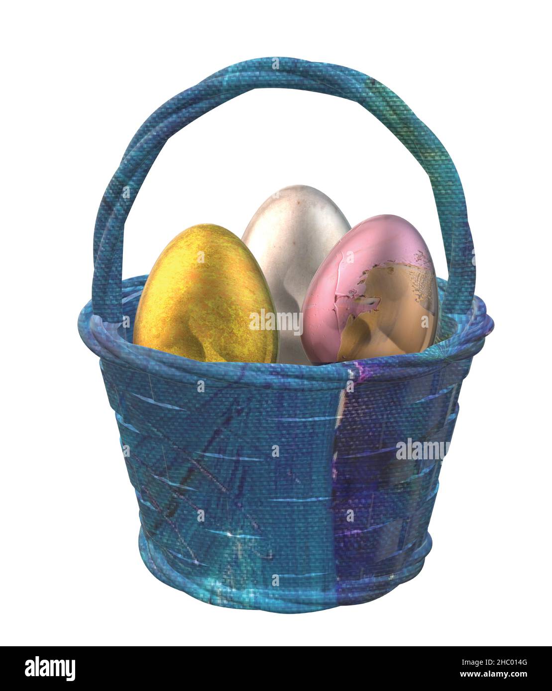 Basket eggs gold Stock Vector Images - Alamy