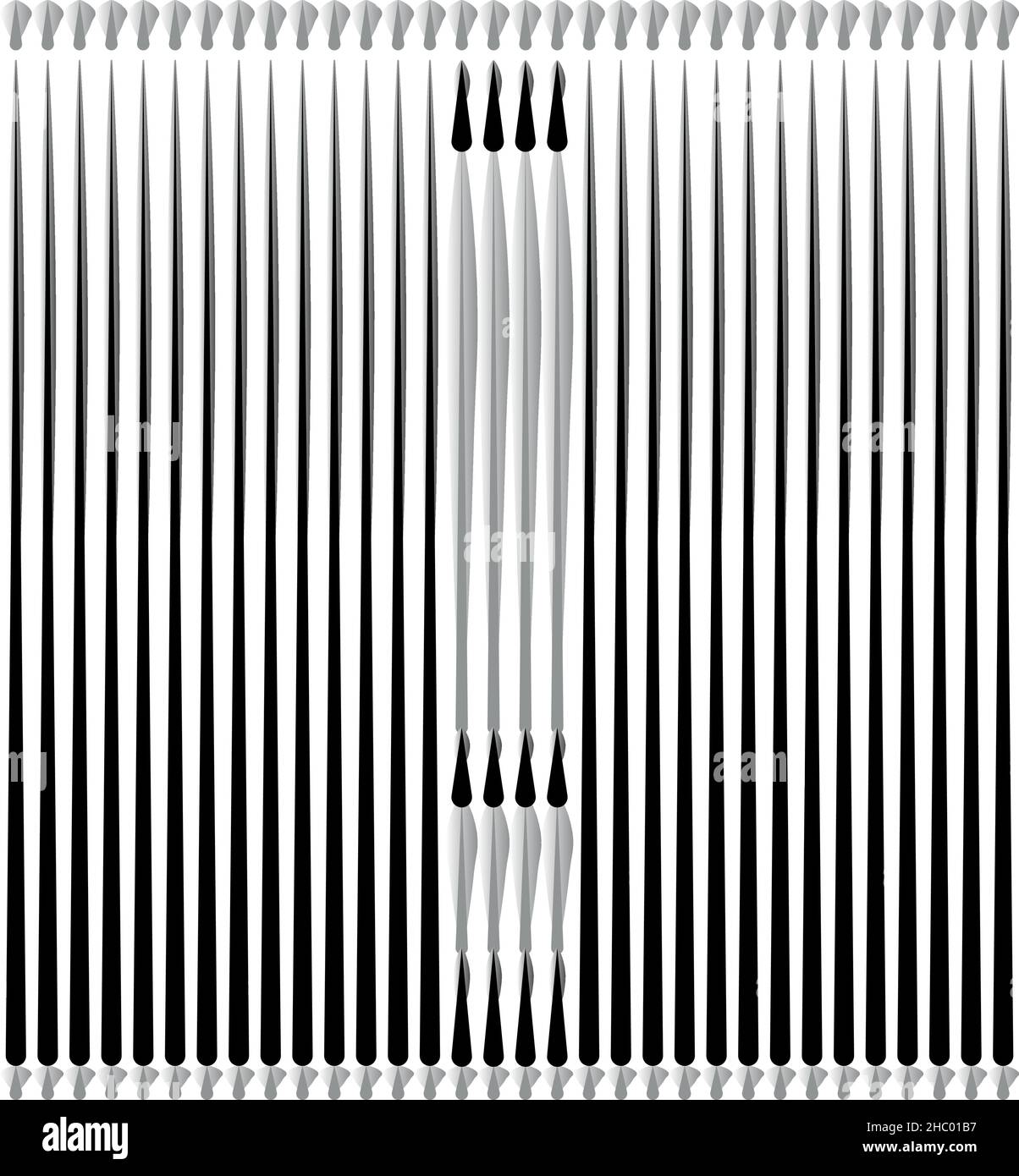 Lines Forming Symbols Logo Design - Exclamation mark illustration Stock ...