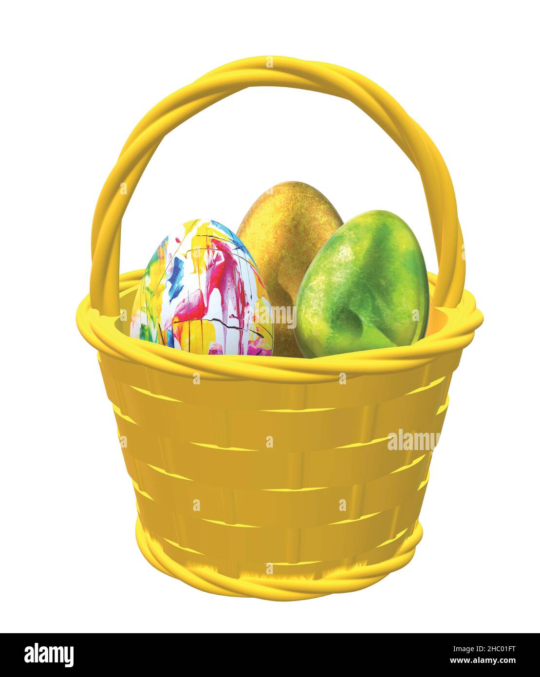 Golden eggs in white Stock Vector Images - Alamy