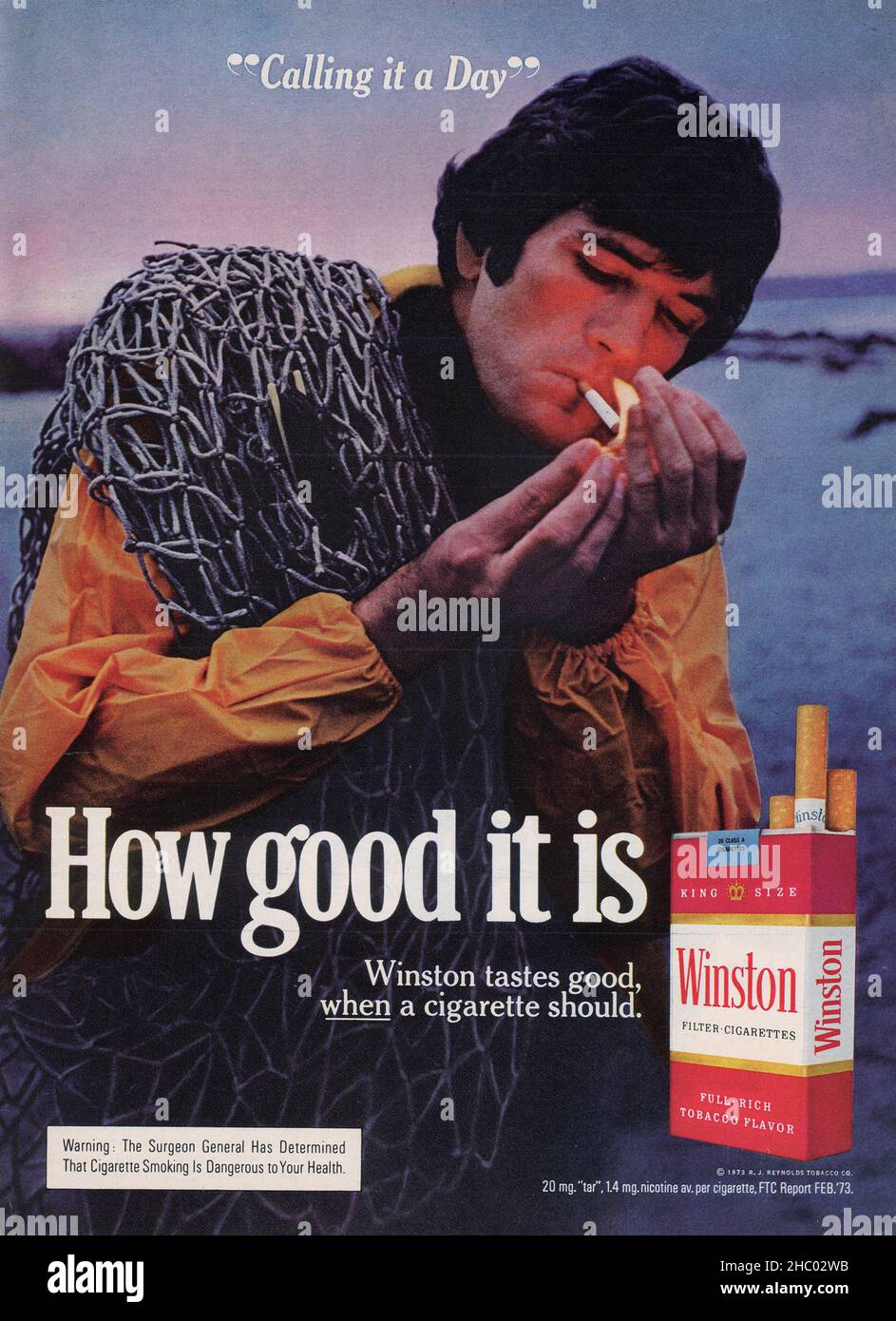 October 1973 issue of "Playboy" magazine advertisement, USA Stock Photo ...