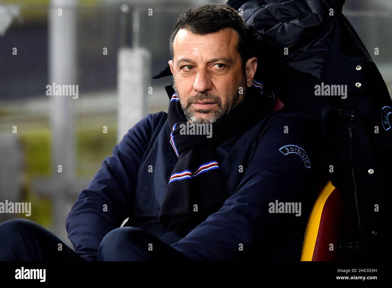 Rome, Italy. 22nd Dec, 2021. Roberto D Aversa coach of UC Sampdoria ...