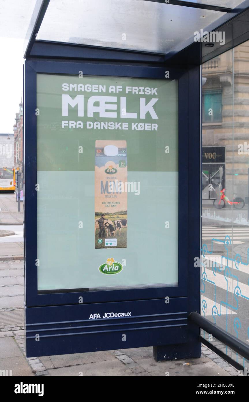 Copenhagen/Denmark./22 December 2021/ Milk fresh tatfrom danish cows ...