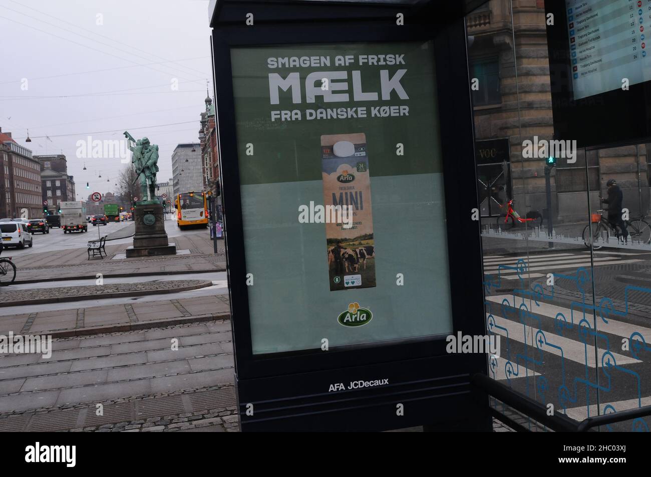 Copenhagen/Denmark./22 December 2021/ Milk fresh tatfrom danish cows ...
