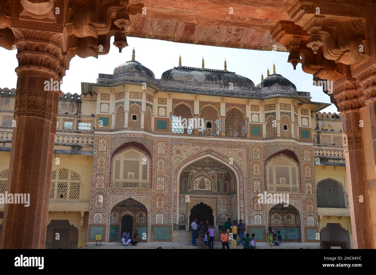 Ganesh Pol inside of Amber fort Stock Photo - Alamy