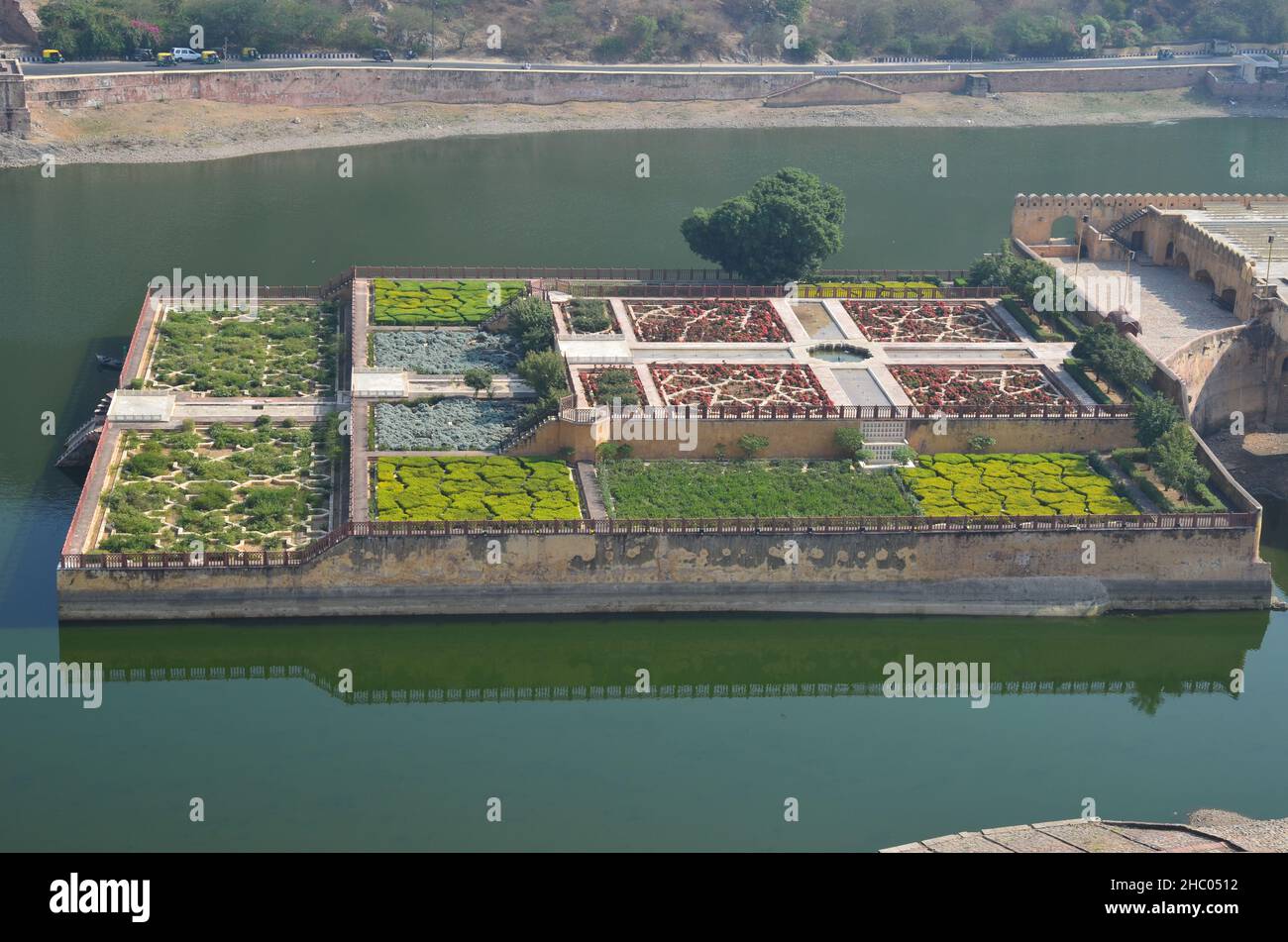 Kesar Kyari Garden at the bottom of Amber fort Stock Photo - Alamy