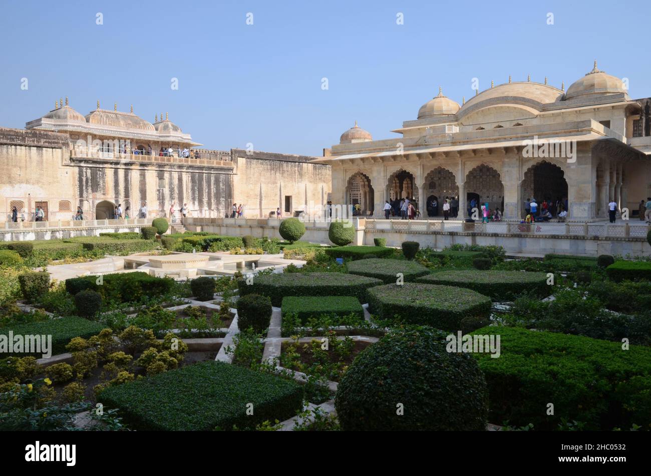 Sheesh mahal, the mirror palace at Amber Fort Stock Photo - Alamy