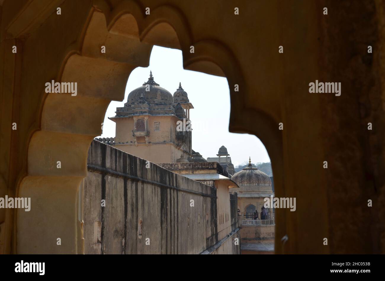 View out of a window at Amber Fort Stock Photo - Alamy