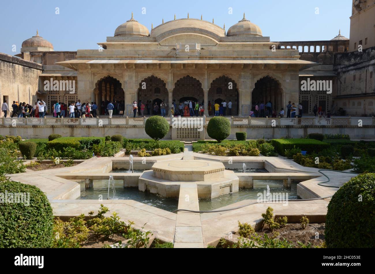 Sheesh mahal, the mirror palace at Amber Fort Stock Photo - Alamy