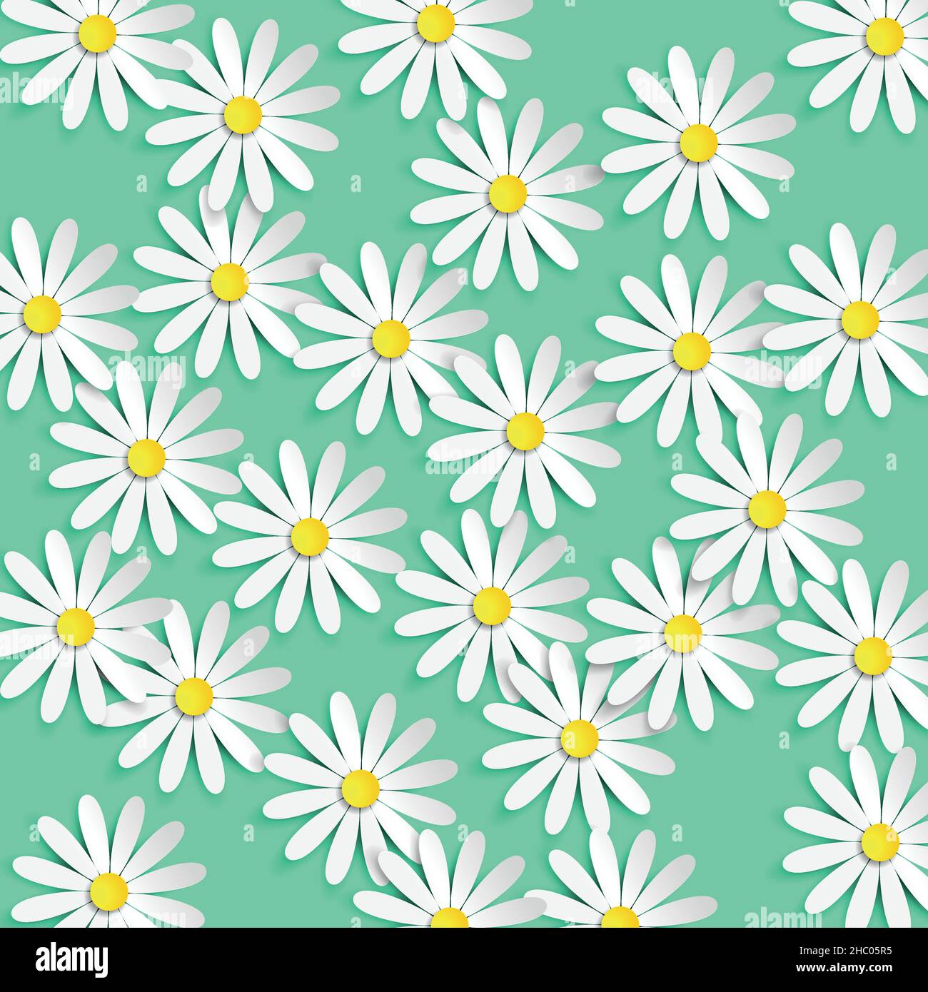 Vector background of daisies. Ideal as wallpaper or as a base for ...