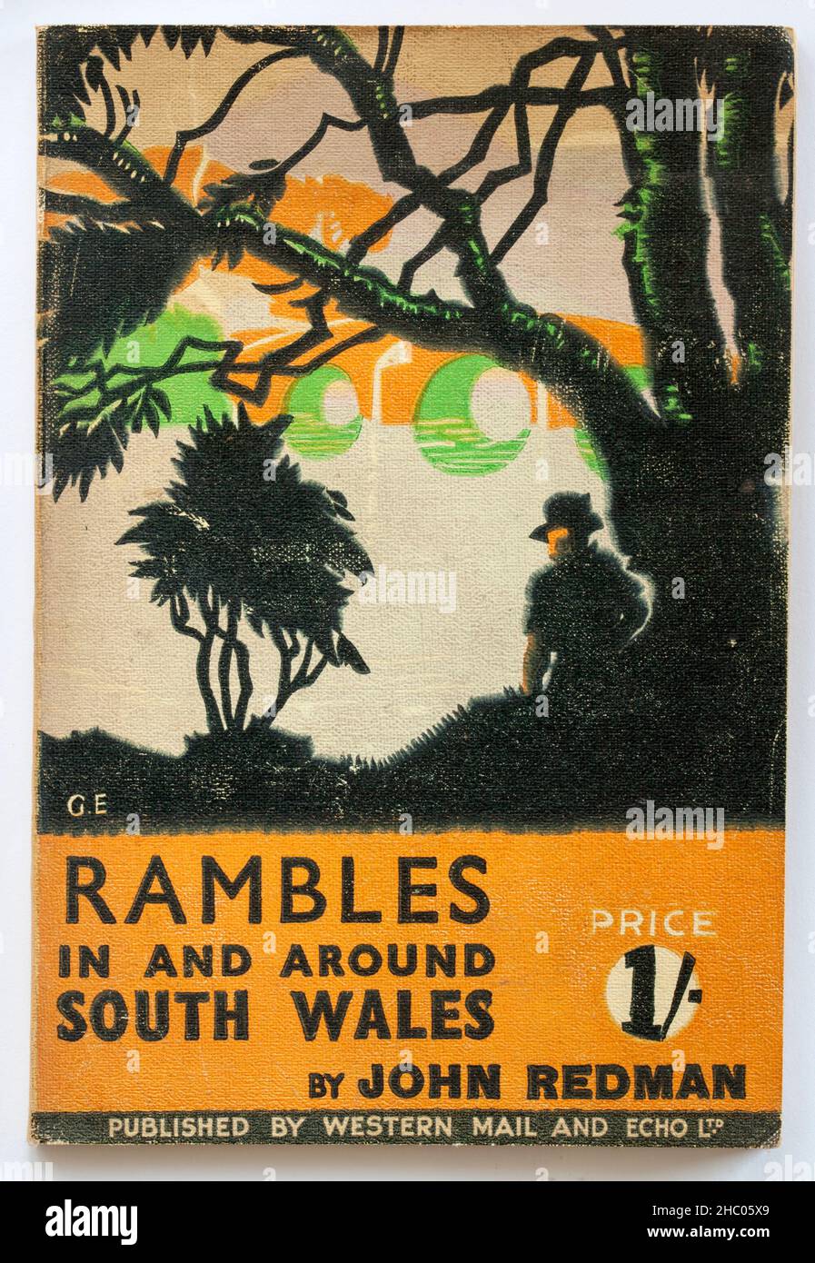 Old Rambles in Wales Guide Book by John Redman Stock Photo - Alamy
