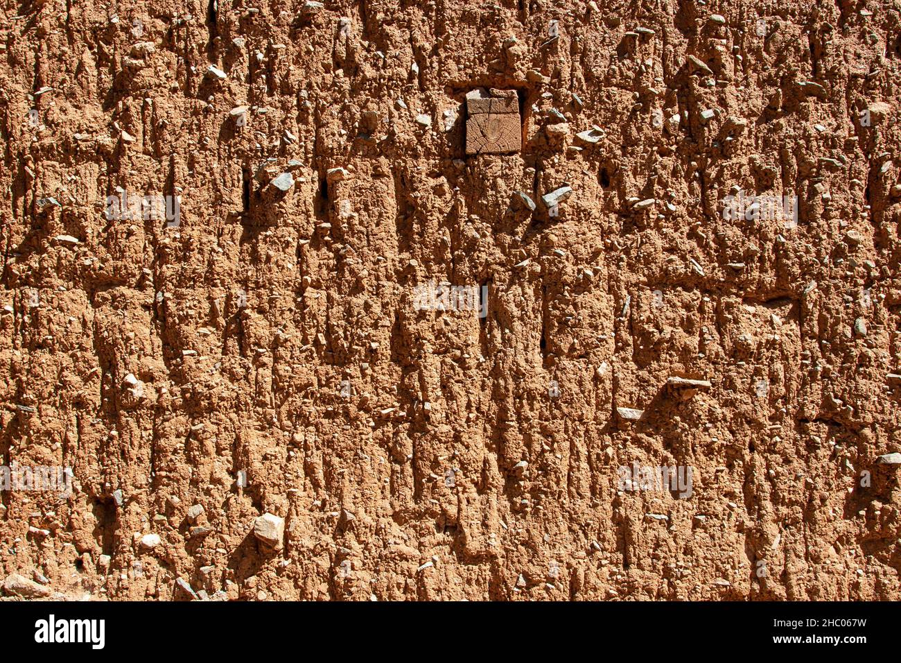 background, texture - brown clay wall with bumps and cracks Stock Photo ...