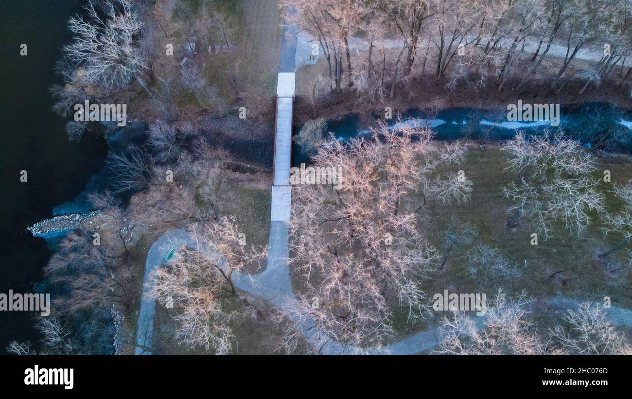 High angle view stream hi-res stock photography and images - Alamy