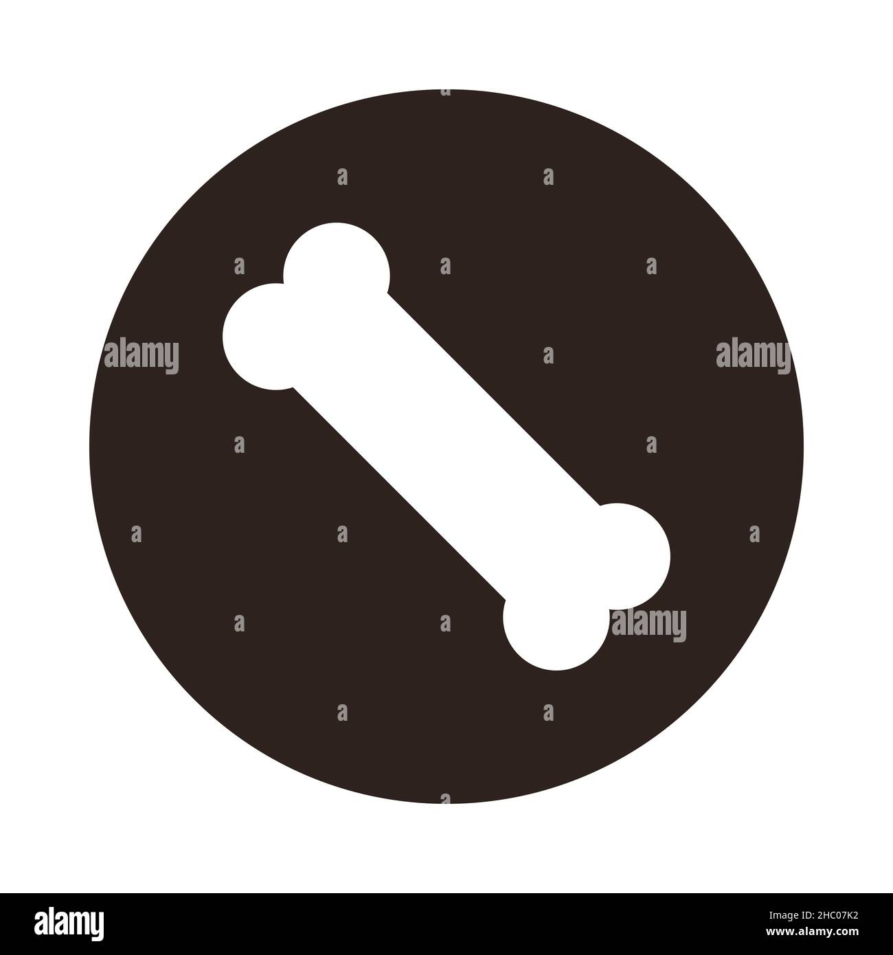 Dog bone icon isolated on white background Stock Photo - Alamy