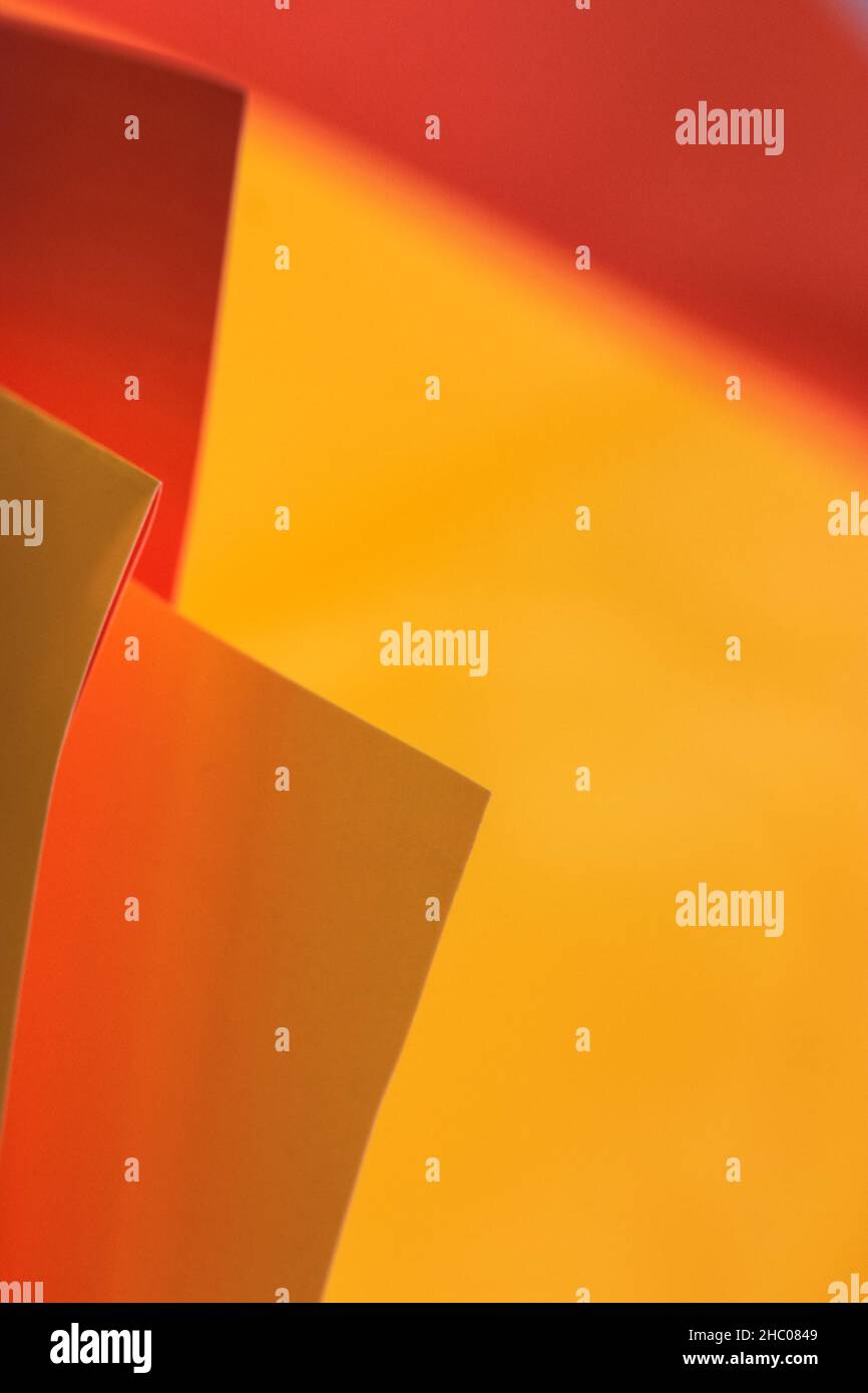 Crumpled yellow orange mustard paper abstract background and texture ...