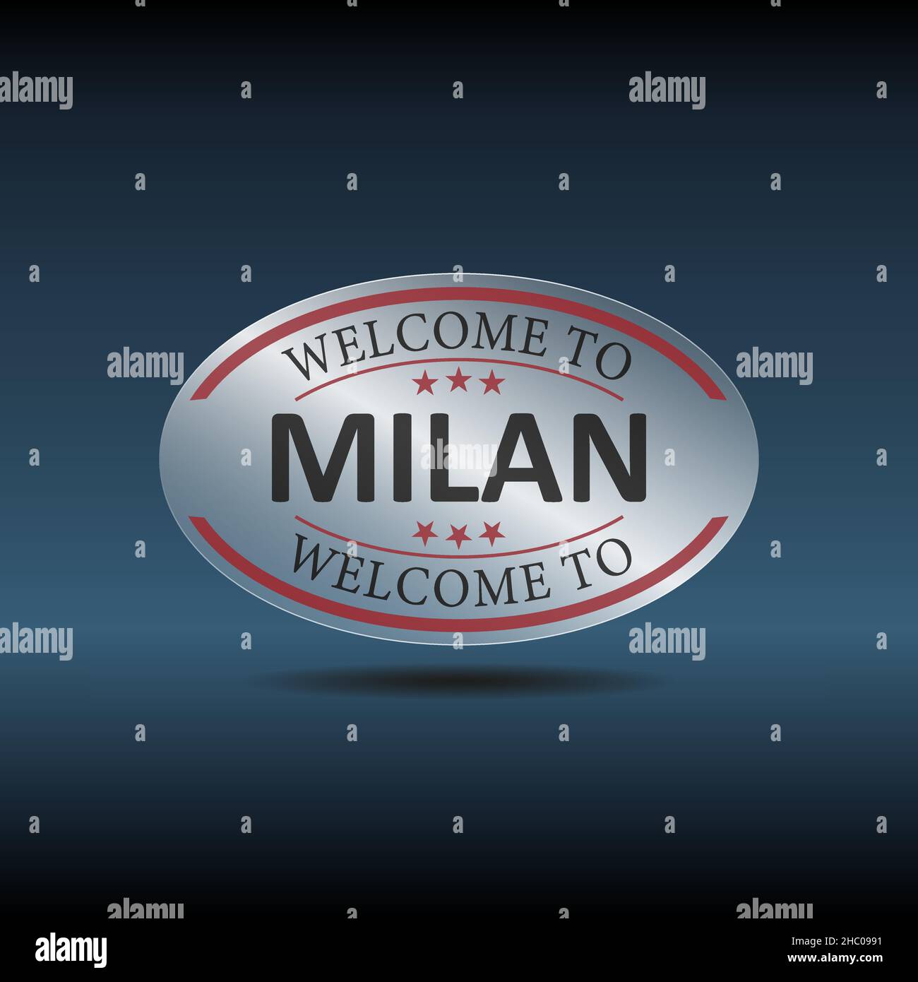 welcome to Milan. stamp. on white background Stock Vector Image & Art ...