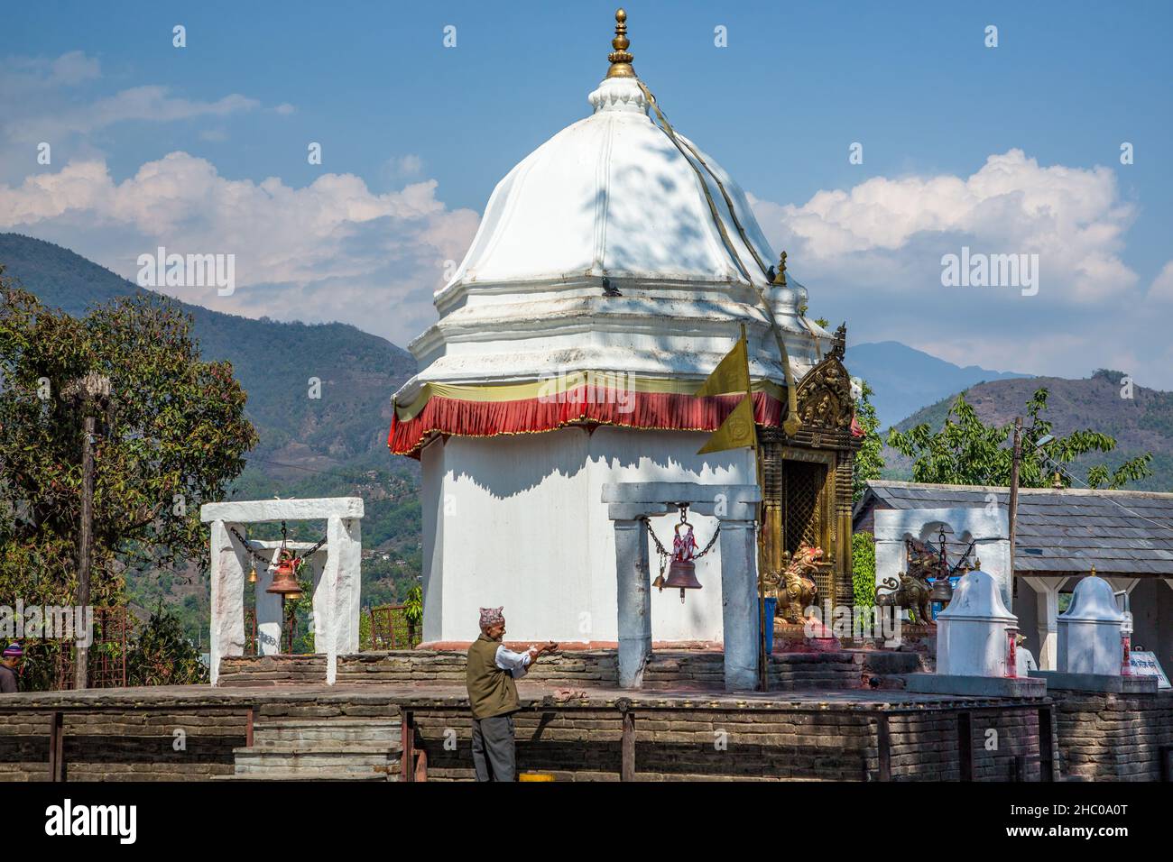 The main sikhara-style temple at the Binhdaya Basini temple complex ...